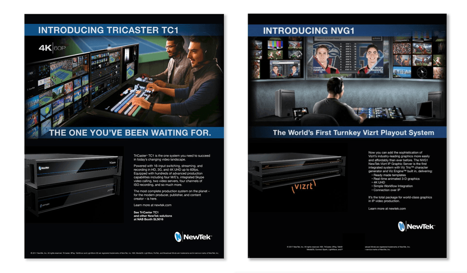 NewTek Video Technology Advertising | The PM Group
